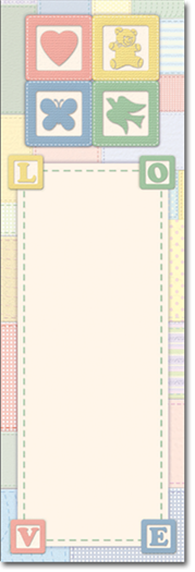 Love Baby Bookmark
