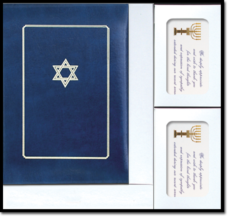 Blue Jewish Leather Box Set