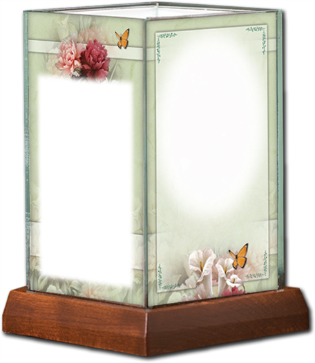 Botanical Butterfly Square Candle Labels