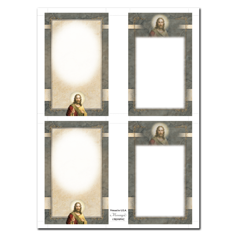 Jesus of Nazareth Square Candle Labels