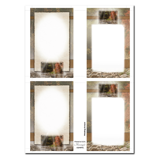 Winding Stream Square Candle Labels