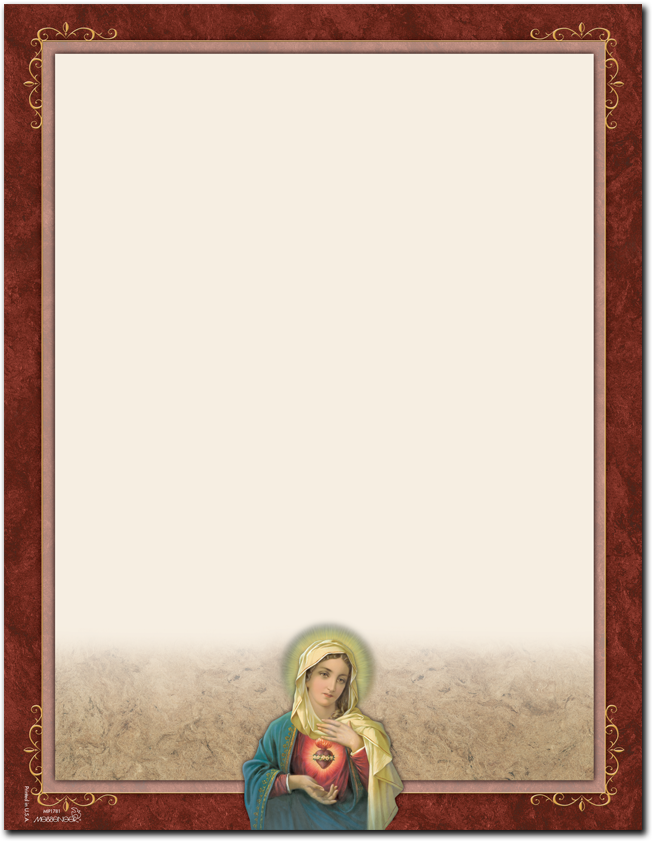 Immaculate Heart of Mary Display Sheets