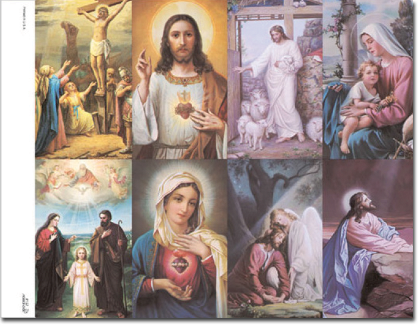 Religious Assortment Prayer Card Folders