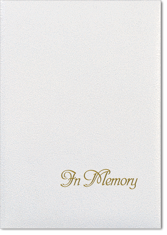 In Memory Printed Register Book