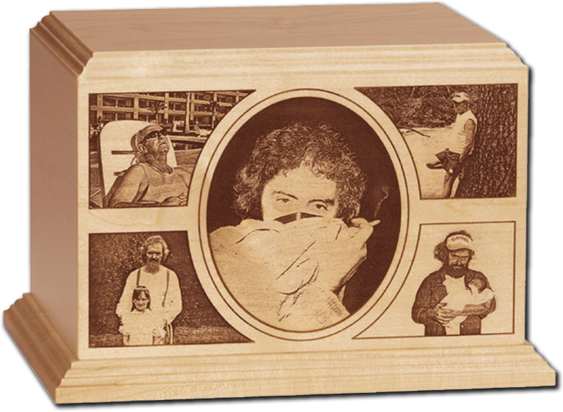 Horizontal Premier Photo Urn - Adult