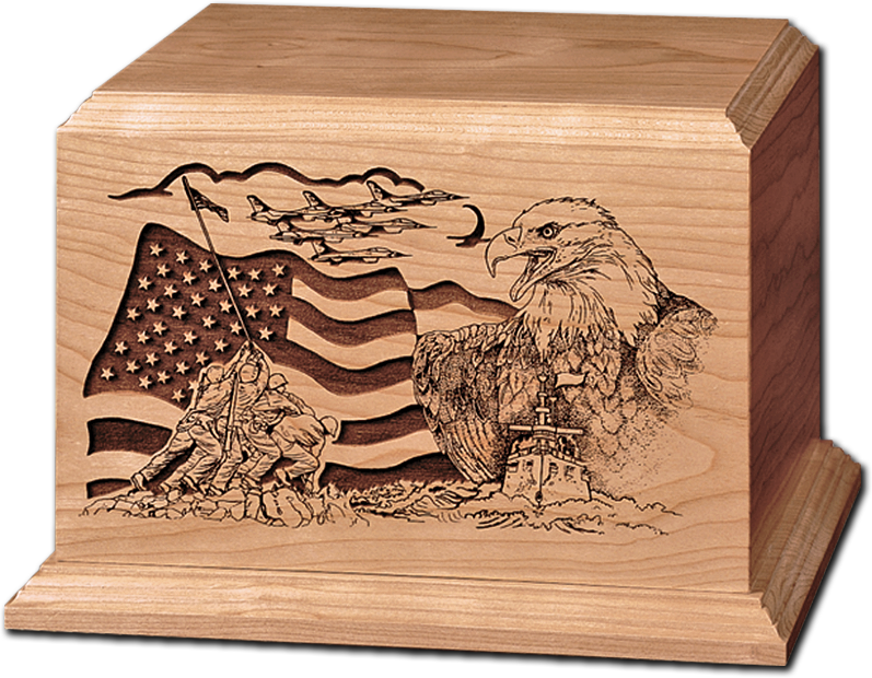 The American Laser Engraved Urn