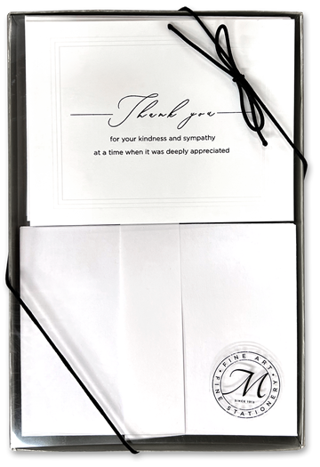 Embossed Panel “Thank you” Deluxe Acknowledgement