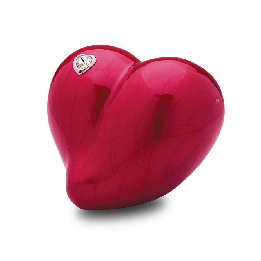 Red Adult LoveHeart Urn