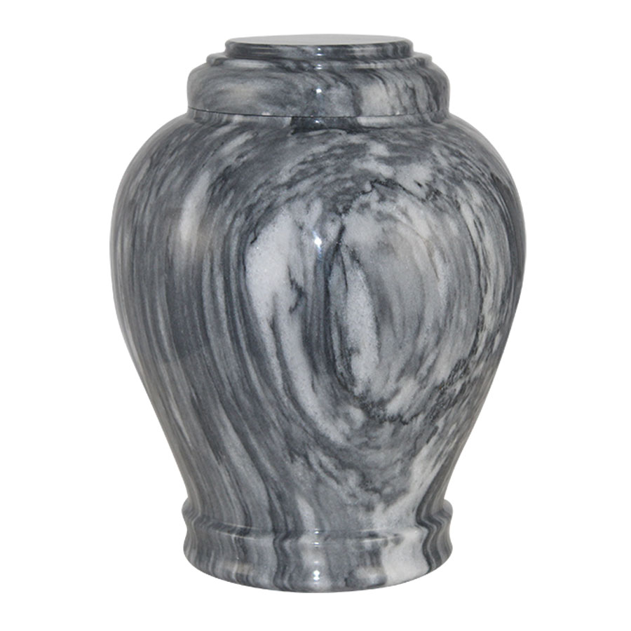 Embrace Genuine Marble Urn Cashmere Gray