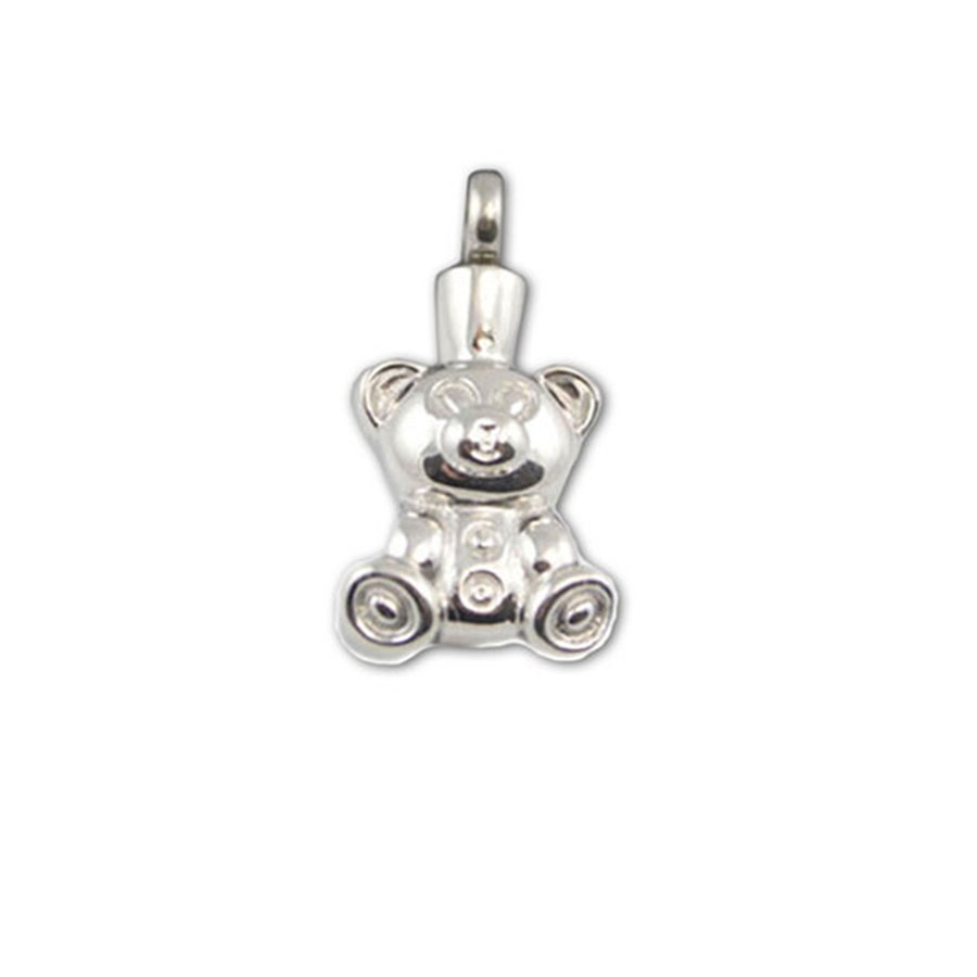 Chrome Teddy Bear Pendant