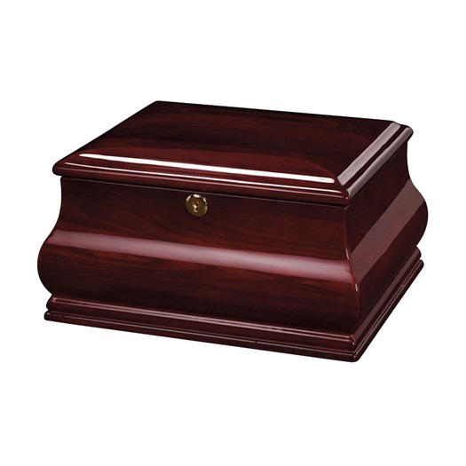Bombay Memorial Urn Chest High Gloss Rosewood Hall Finish