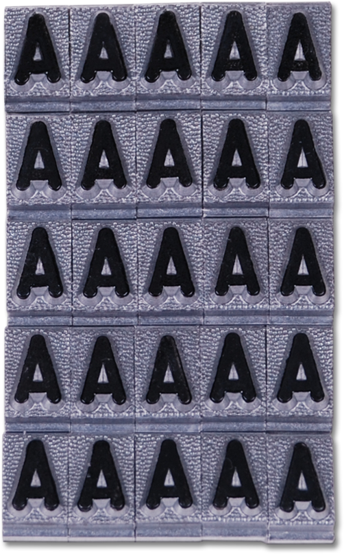 Metal Grave Marker | Hi-Silver Letters for Gravemarkers