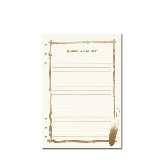 Native Feather Page Packets | Small