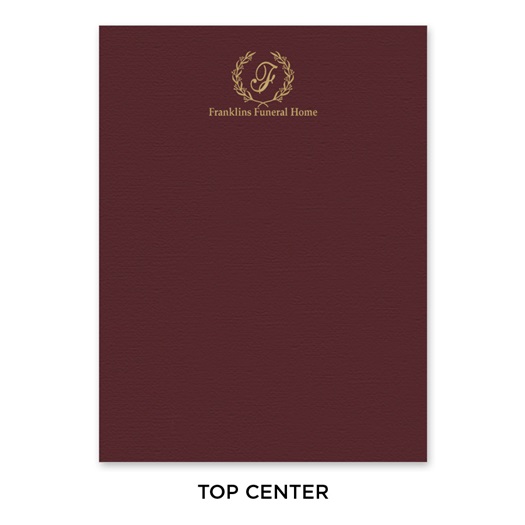 Burgundy Presentation Folder