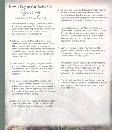 How to Rely on Faith Pamphlet