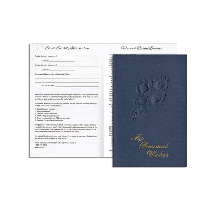 Embossed Rose Pre-Arrangement Booklet