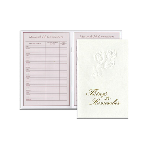 Embossed Rose Food Booklet