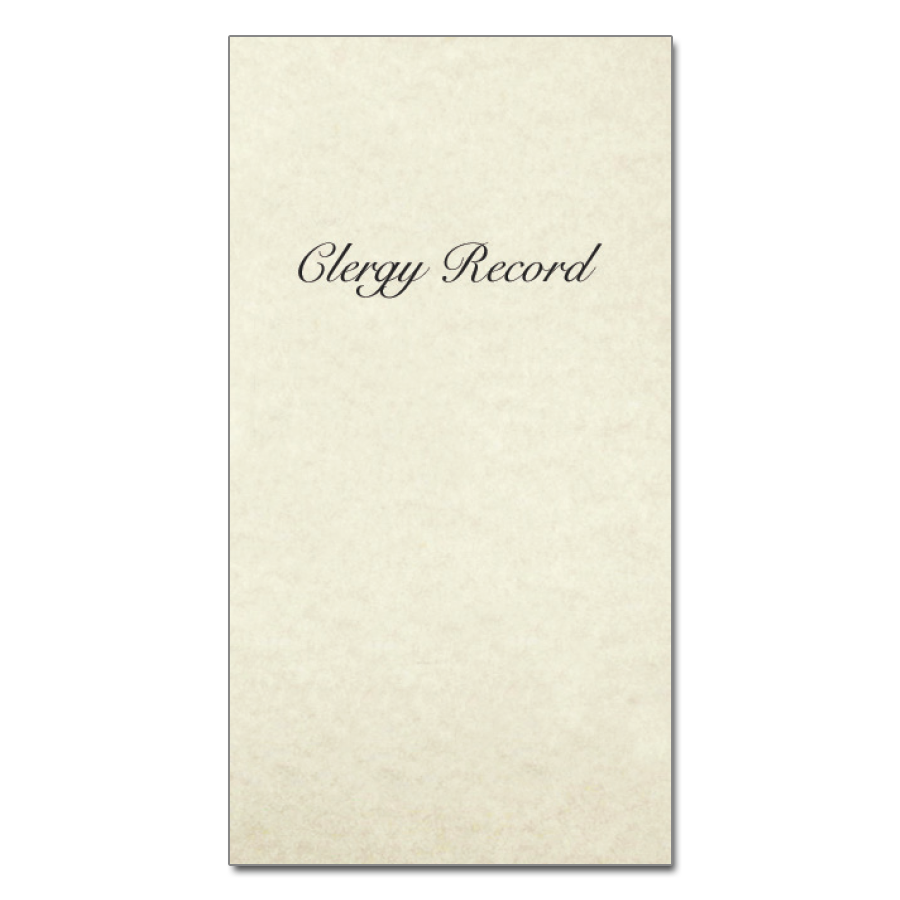 Clergy Record Parchment