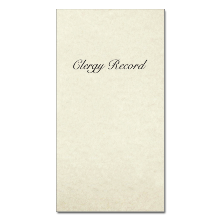 Clergy Record Parchment
