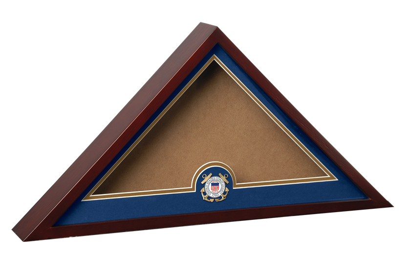 Flag Case with US Coast Guard Medallion