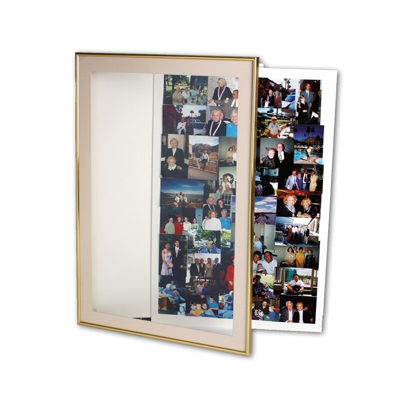 Photo Display Kit with Gold Frame