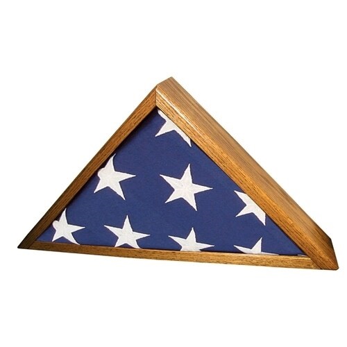 Solid Hardwood Value Line Flag Case