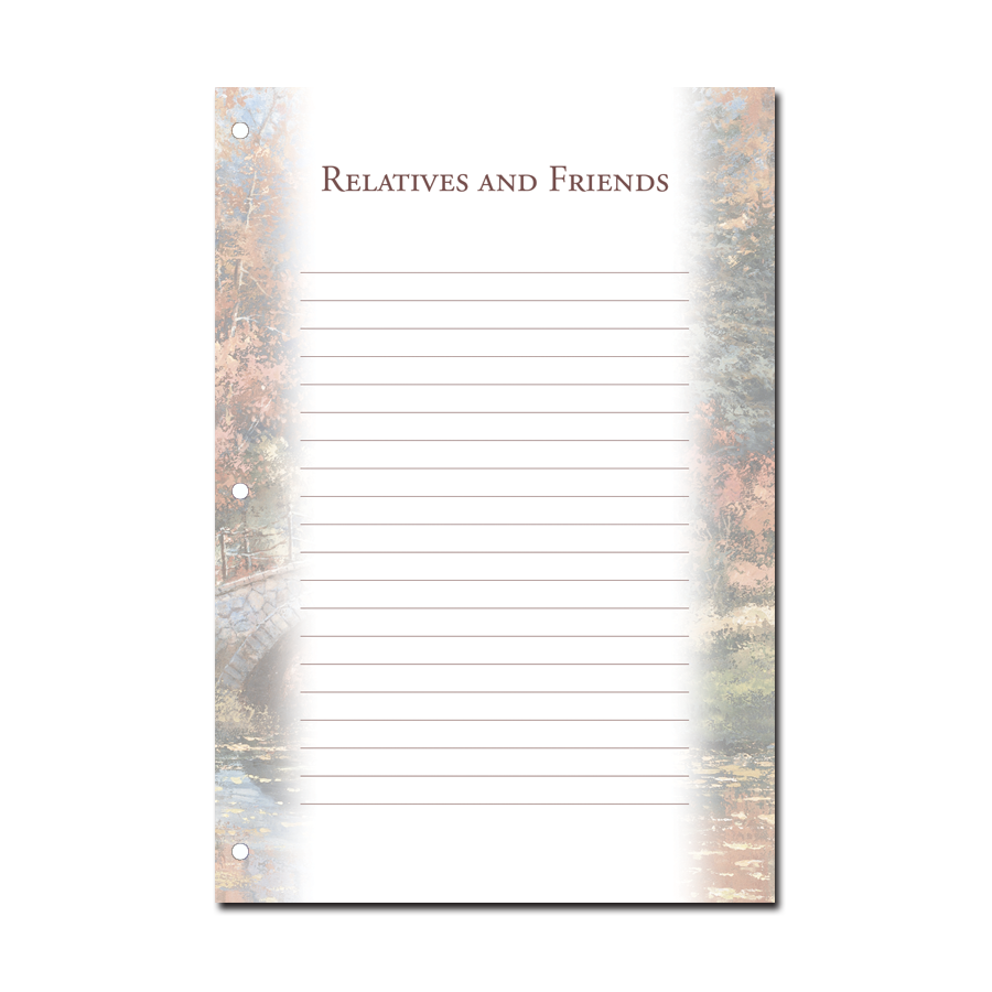 Autumn Passage Register Book