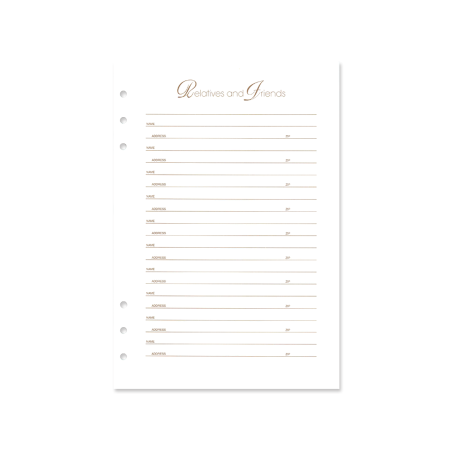 Cross Printed Gold Page Packets | Small