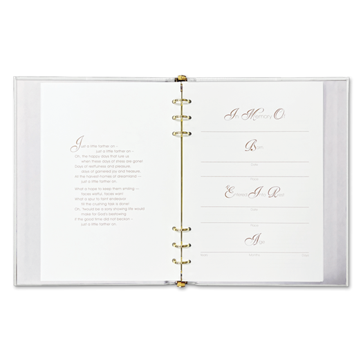 Praying Hands Gold Foil Register Book