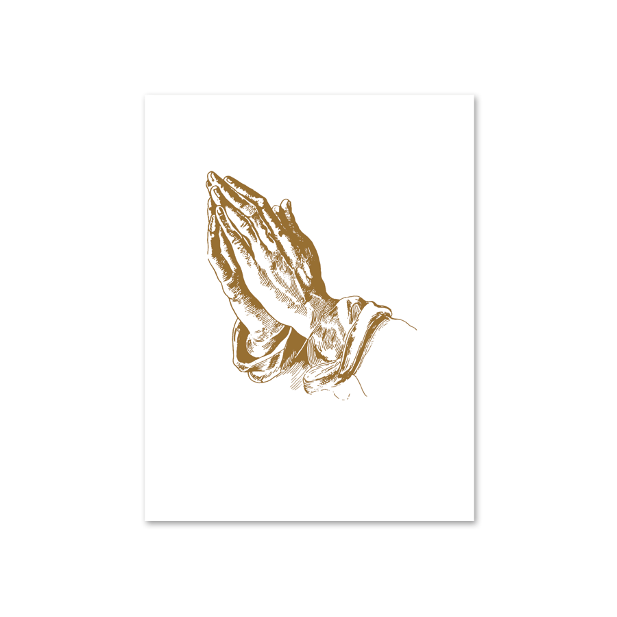Praying Hands Service Folder