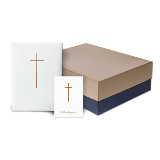 Cross Printed Gold Register Book