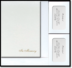 In Memory Gold Stamp Box Set