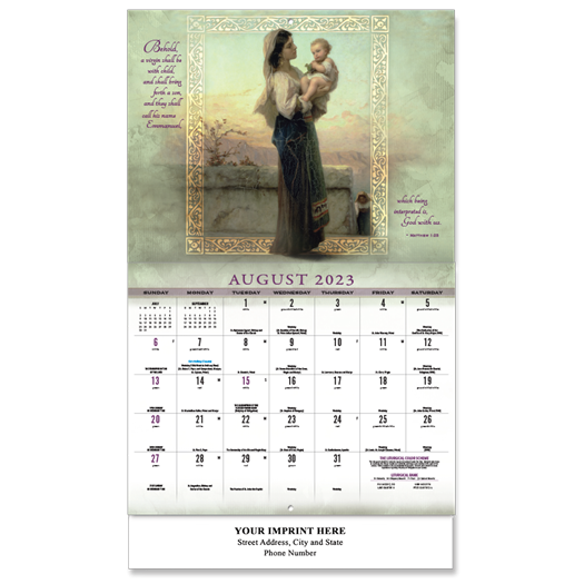 NFDA Catholic Expressions Calendar