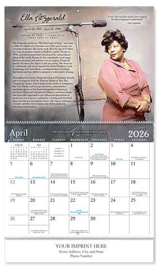 A Celebration of Black American History Calendar