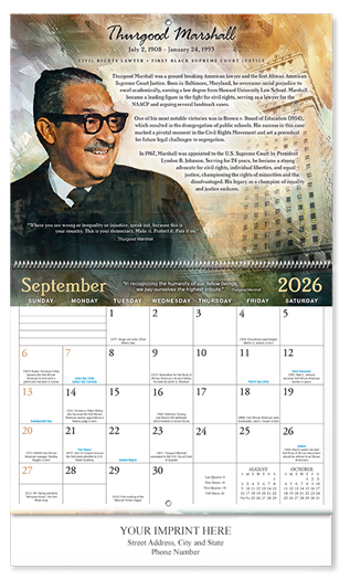 A Celebration of Black American History Calendar