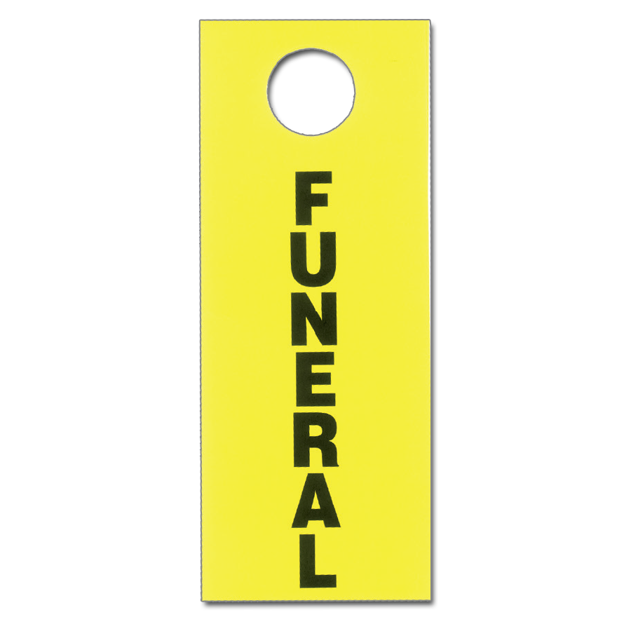 Funeral Mirror Tag