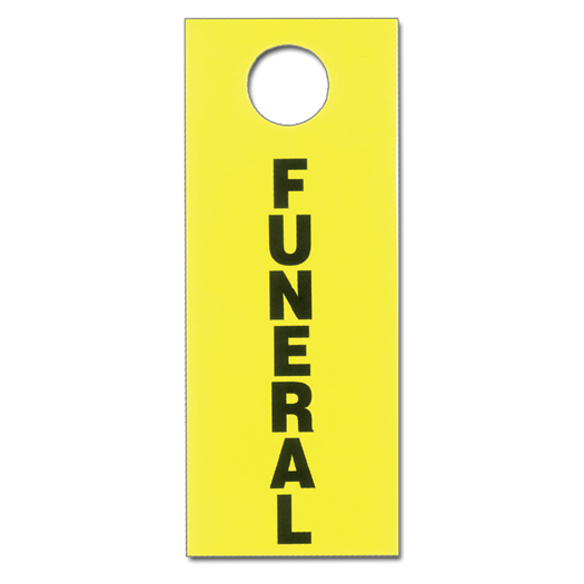 Funeral Mirror Tag