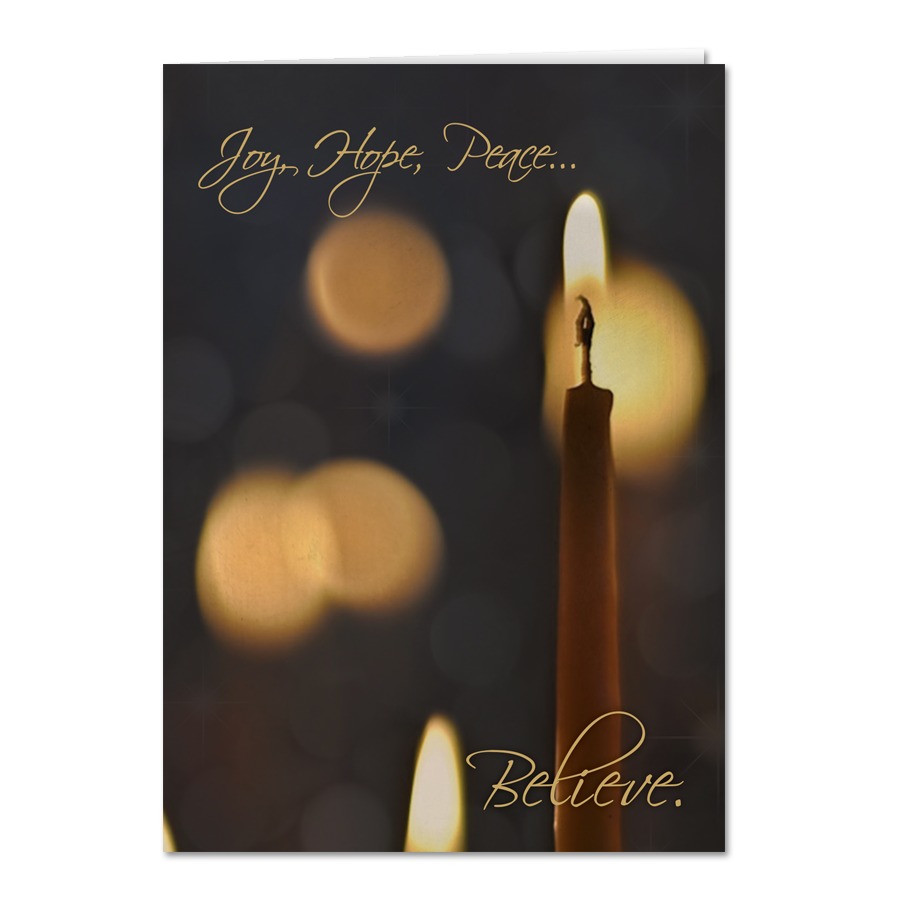 Candelight Holiday Card