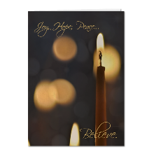 Candelight Holiday Card