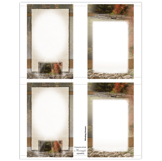 Winding Stream Memory Cards