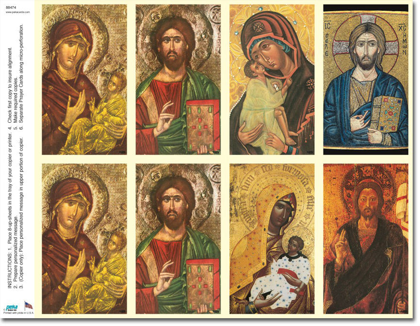 Icon Prayer Cards Assortment