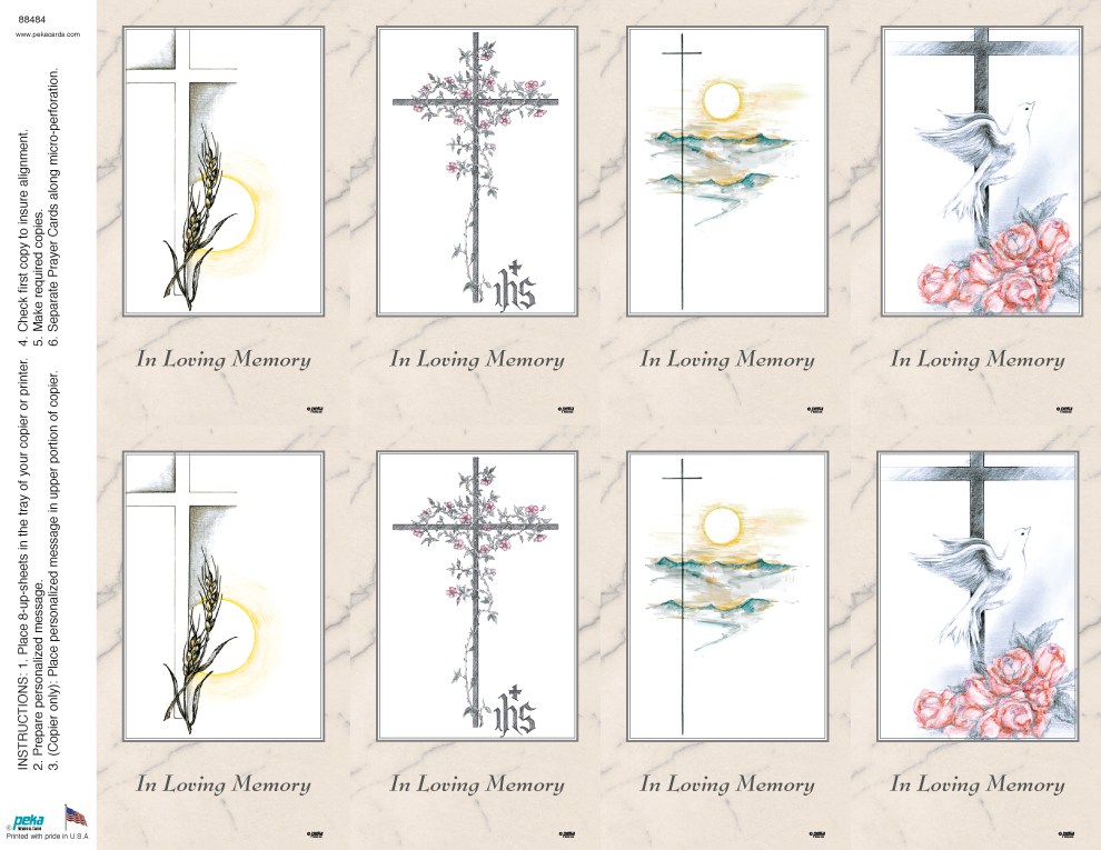 Cross Assorted Prayer Cards