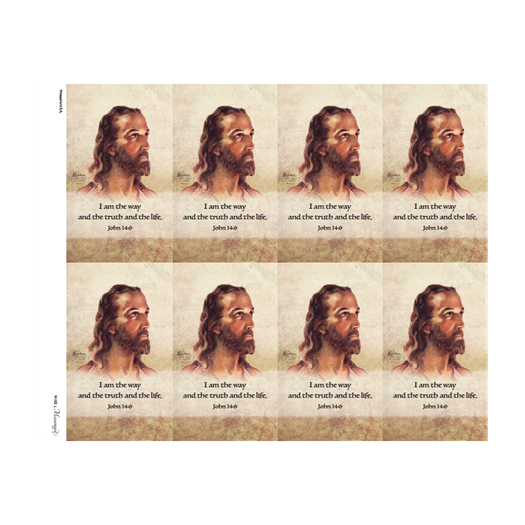 Sallman Head of Christ Prayer Cards