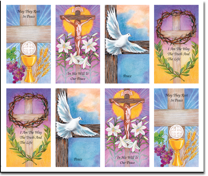 Symbols Pastel Prayer Cards