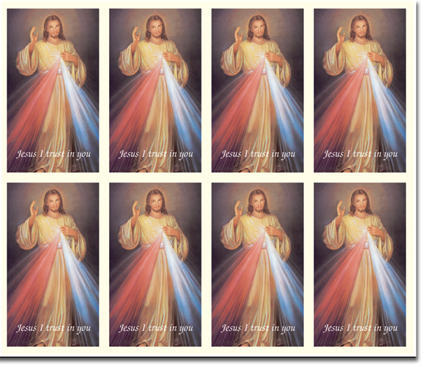 Divine Mercy Prayer Cards