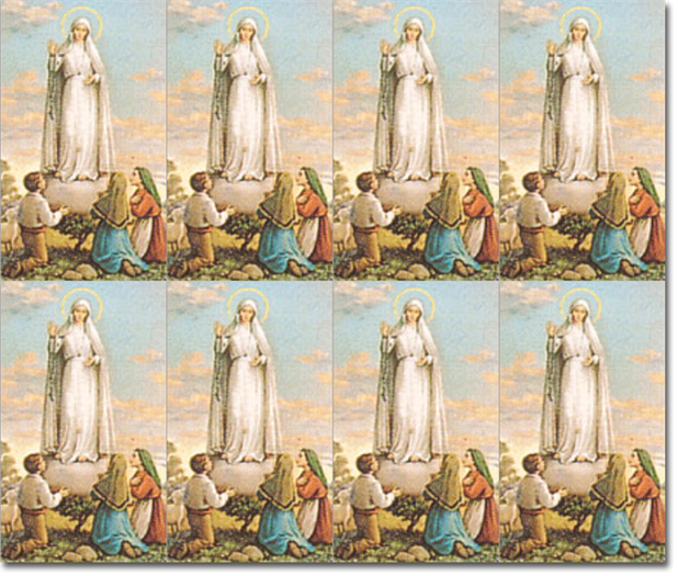 Our Lady of Fatima Prayer Cards