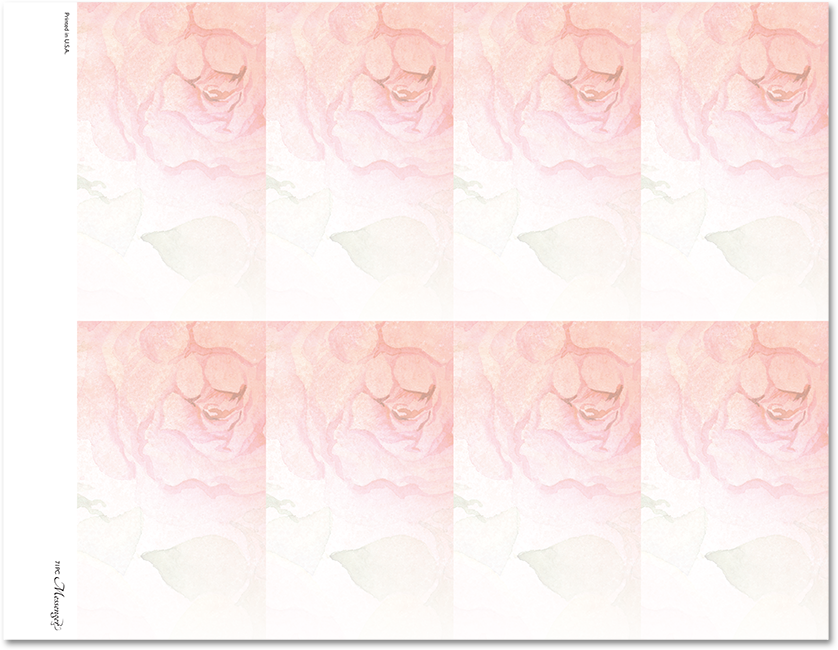 Bouquet of Roses Prayer Cards