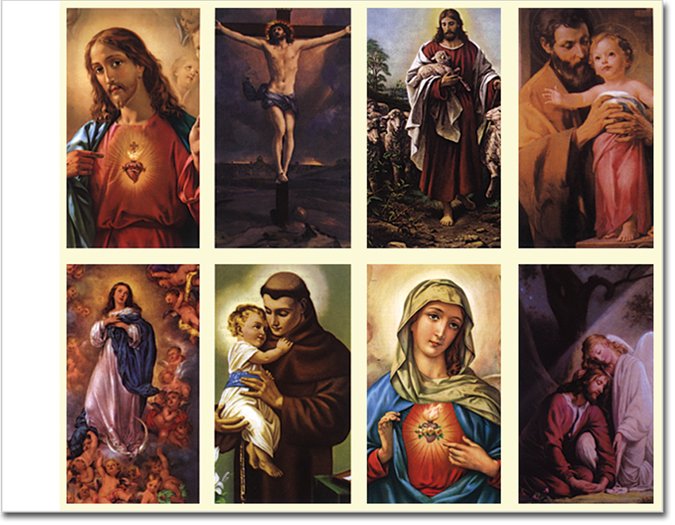 Catholic Traditional Prayer Cards