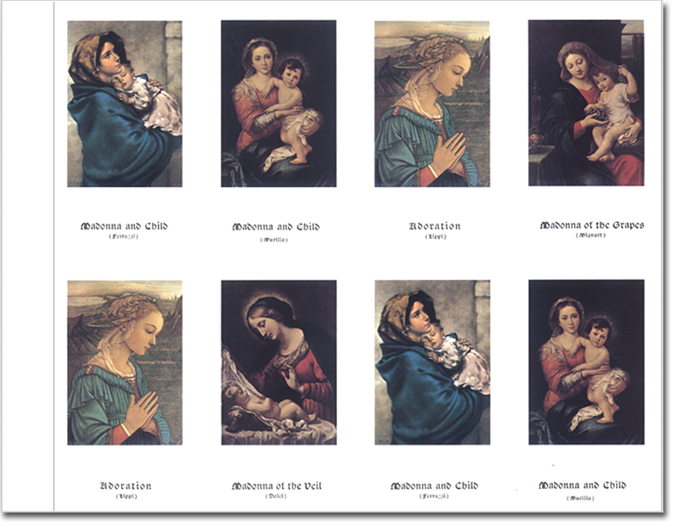 Madonna Prayer Cards