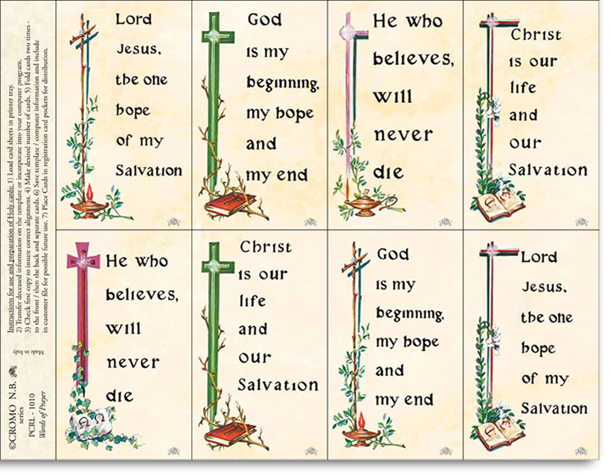 Words of Prayer Prayer Cards